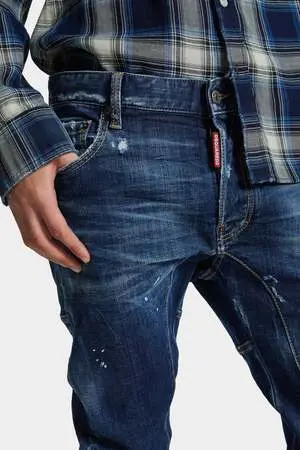 Dsquared2 Dark Perfect Clean Wash Tidy Biker Jeans