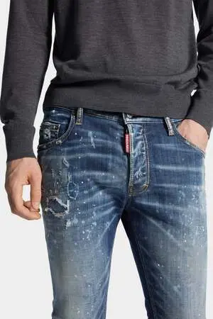 Dsquared2 Medium Galaxy Wash Supertwinky Jeans - Blue