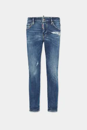 Dsquared2 Medium Wash Skater Jeans - Blue