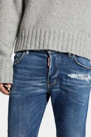 Dsquared2 Medium Wash Skater Jeans - Blue