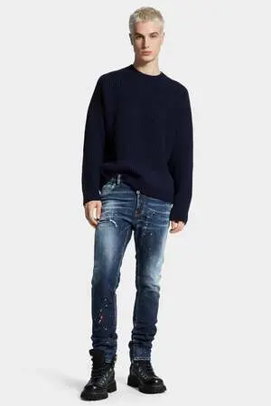 Dsquared2 Medium Red Spots Wash Cool Guy Jeans