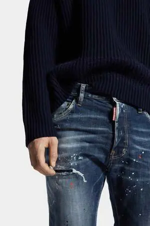 Dsquared2 Medium Red Spots Wash Cool Guy Jeans
