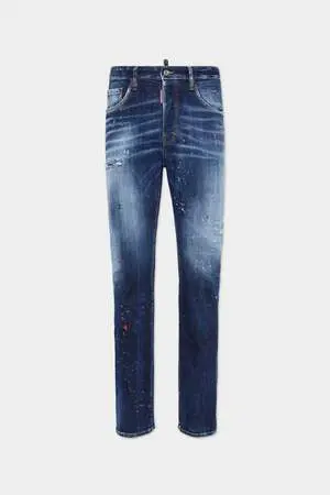 Dsquared2 Medium Red Spots Wash 642 Jeans - Blue