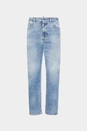 Dsquared2 Light Wash London Bro Jeans - Blue