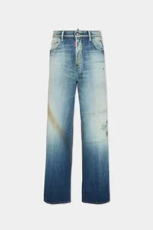 Dsquared2 Medium Rusty Wash Loose Jeans - Blue