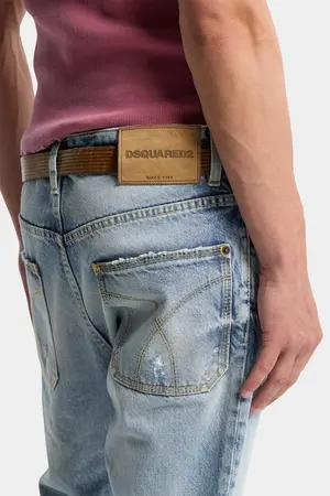 Dsquared2 Light Wash Teddy Jeans