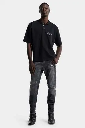 Dsquared2 Fog Wash Teddy Jeans - Black