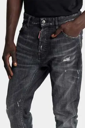 Dsquared2 Fog Wash Teddy Jeans - Black