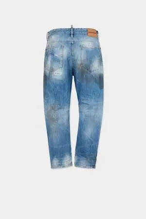 Dsquared2 Light Dirty Wash Barrel Leg Jeans
