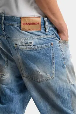 Dsquared2 Light Dirty Wash Barrel Leg Jeans