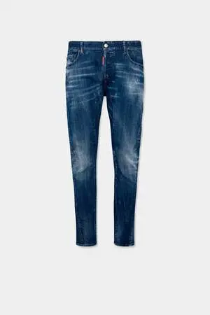 Dsquared2 Dark Milky Way Biker Jeans - Blue