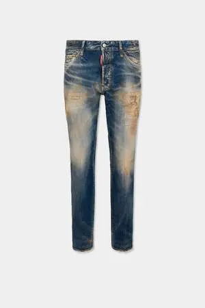 Dsquared2 Dark Sandy Burnt Teddy Jeans - Blue