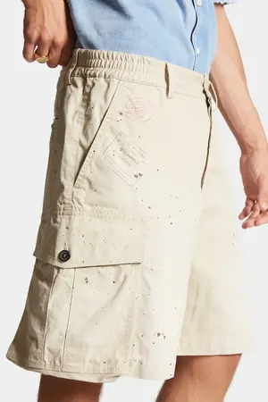 Dsquared2 Cargo Shorts With Distressed Detail