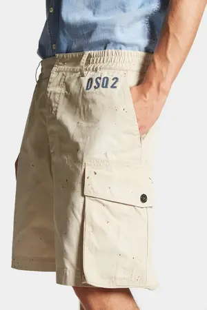 Dsquared2 Cargo Shorts With Distressed Detail