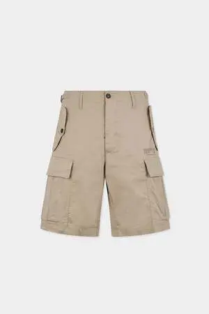 Dsquared2 Light Cotton Utility Cargo Shorts - Fantasy