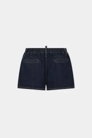 Dsquared2 Dark Wash Pull-on Shorts