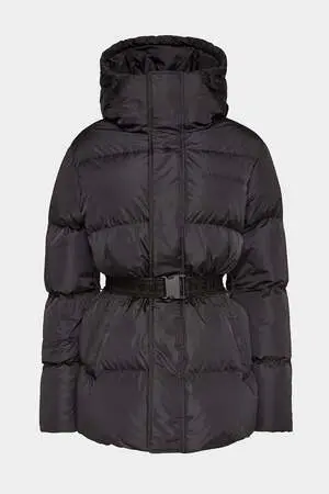 Dsquared2 Padded Belted Puff Coat - Black