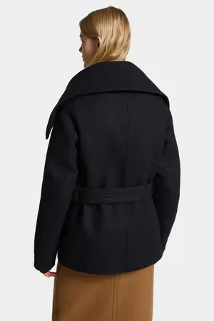 Dsquared2 Double Breasted Peacoat Robe - Blue