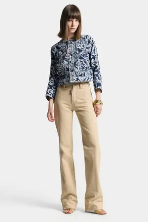 Dsquared2 Dark Flower Wash Mini Kaban Denim Jacket