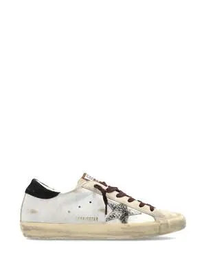 GOLDEN GOOSE Style Star Leather Sneakers - Bianco