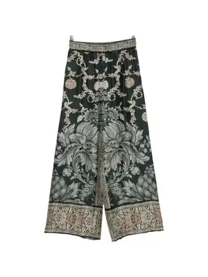 PIERRE-LOUIS MASCIA Printed Silk Trousers - Black