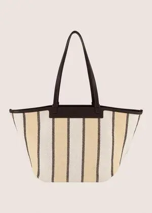 Vince Marin Woven Cotton Large Tote - Multi