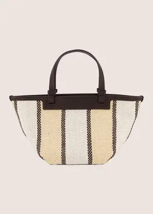 Vince Marin Woven Cotton Mini Tote