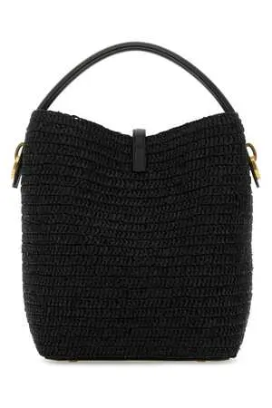 Saint Laurent Raffia Le 37 Bucket Bag