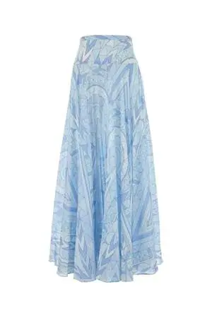 Emilio Pucci Printed Cotton Skirt - Multicolor