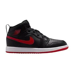 JORDAN 1 Mid Ps White University Red - Black