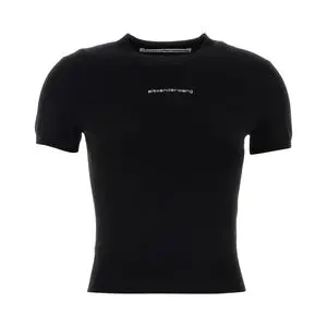 Alexander Wang Crewneck Hotfix Logo Short-sleeve