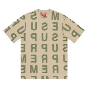 Supreme Intarsia Short-sleeve Top 'clay