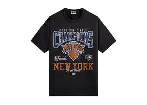 Kith X New York Knicks 2026 Champions Vintage Tee Shirt - Black