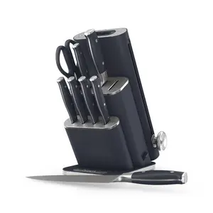 NINJA Neverdull 10-piece German Steel Knife Set With Removable Sharpener - Cyberspace