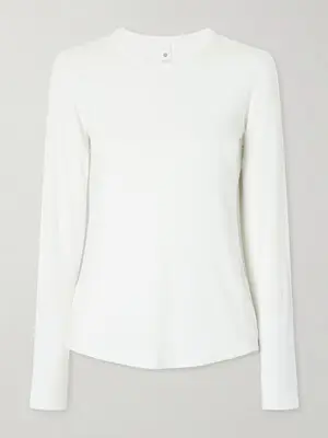 Lululemon Ribbed Modal Blouse - White
