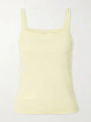 FLORE FLORE May Organic Cotton-jersey Tank - Yellow