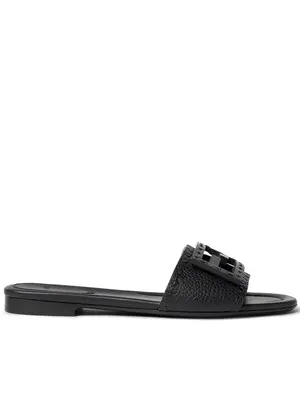 Fendi Leather Baguette Slide