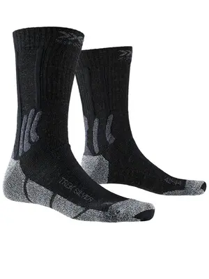 X SOCKS Trek Silver - Black
