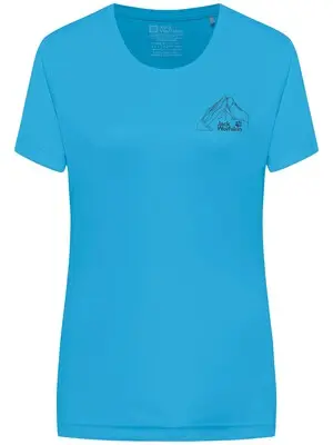 JACK WOLFSKIN T-shirt Peak Graphic T - Blue