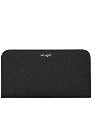 Saint Laurent Zip Wallet - Black