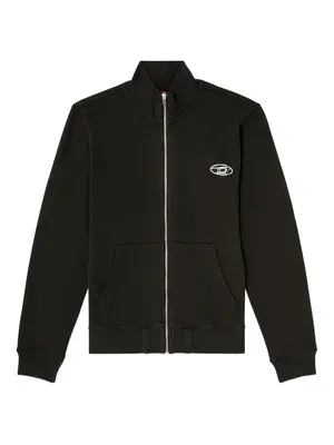 DIESEL® S-ginn-zip-iod Sweatshirt - Black