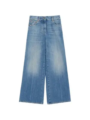 Valentino Garavani Wide Leg Jeans - Blue