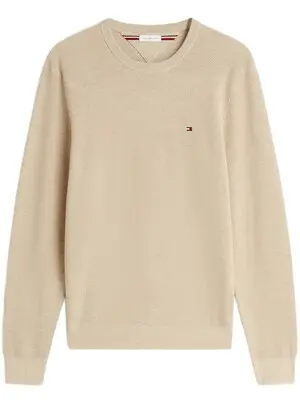 Tommy Hilfiger Essential Crew Neck Sweater - Beige