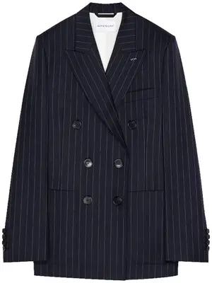 Givenchy Double-breasted Jacket With Pockets - Blue