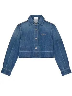 Givenchy Raw Edge Denim Shirt - Blue