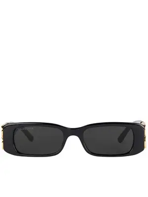 Balenciaga Sunglasses Rectangle - Black