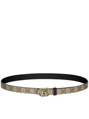 Gucci Reversible Gg Marmont Slim Belt
