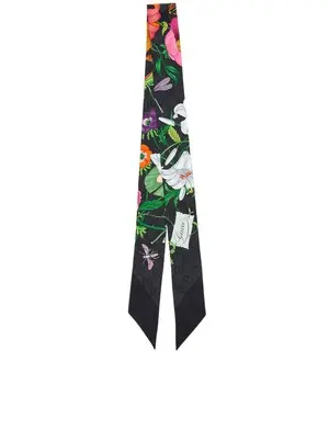 Gucci Printed Silk Ribbon - Black