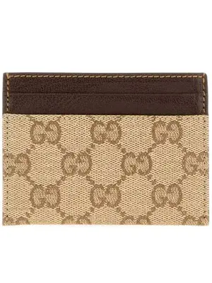 Gucci Essence Classic Card Holder - Brown