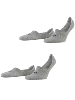 BURLINGTON Pack Of 2 Invisible Socks - Gray